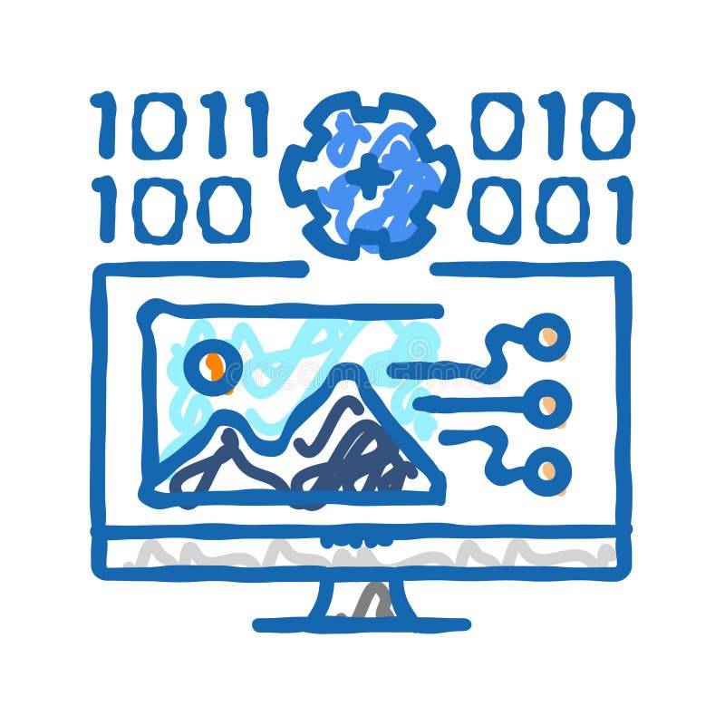 Ai Image Generation Future Technology Icon Doodle Illustration Stock ...