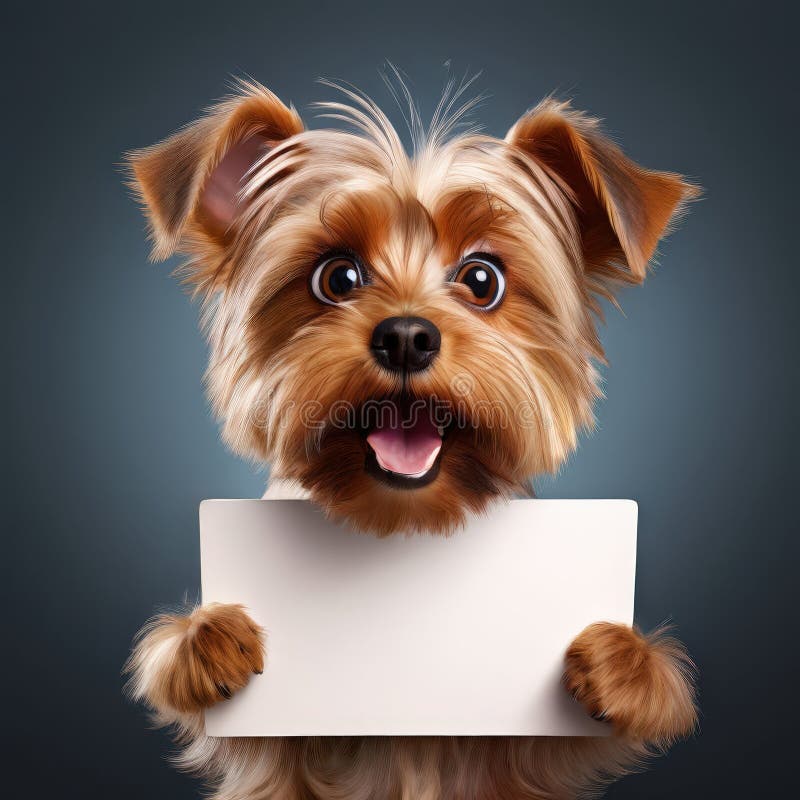 The AI Image Generator, Adorable Yorkshire Terrier Dog Smiling Brightly ...