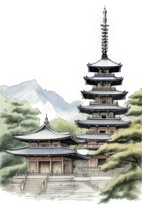 Aisa Temple Tower Stock Illustrations – 45 Aisa Temple Tower Stock ...