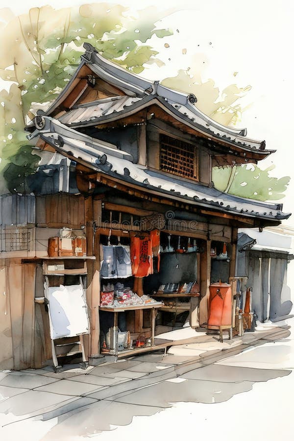 The AI Image Generator, , Ancient Japanese Architecture Stock ...