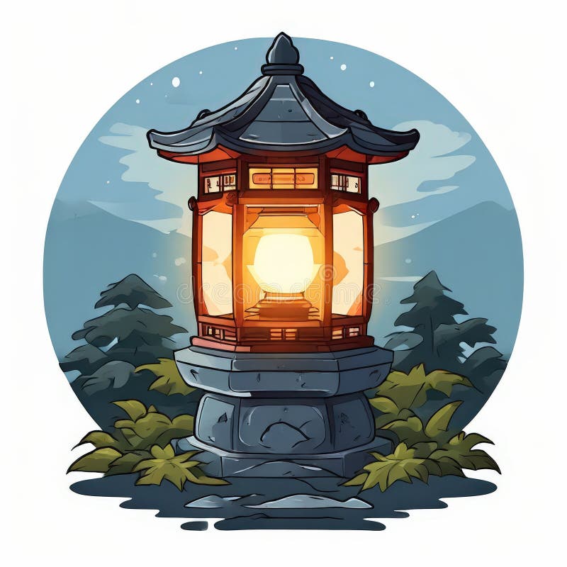 The AI Image Generator, Beautiful Court Lantern Editorial Image - Image ...