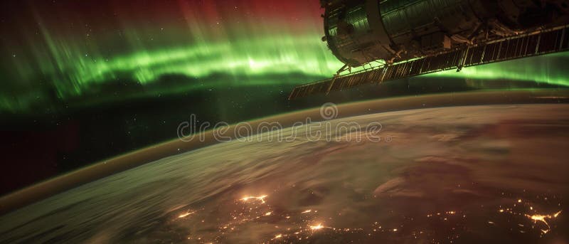 AI Image Generator of Beautiful Milky Way View from Space Shuttle Stock ...