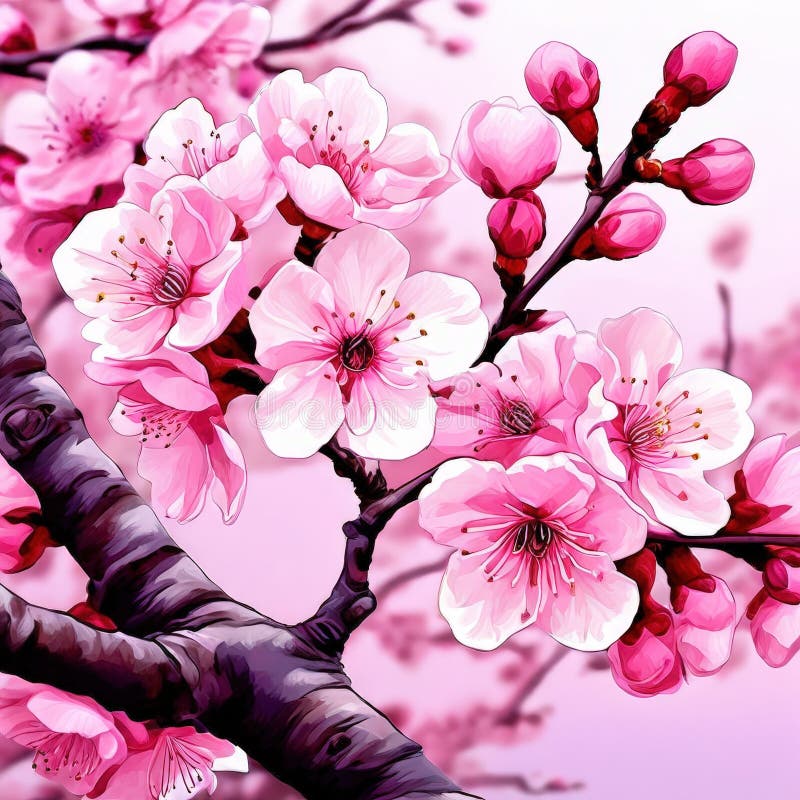 The AI Image Generator, Beautiful Simple Stylized Iconographic Cherry ...