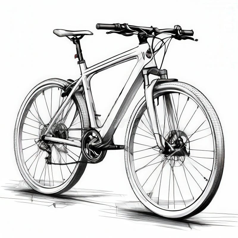 The AI Image Generator, Bicycle on a Country Road Editorial Image ...