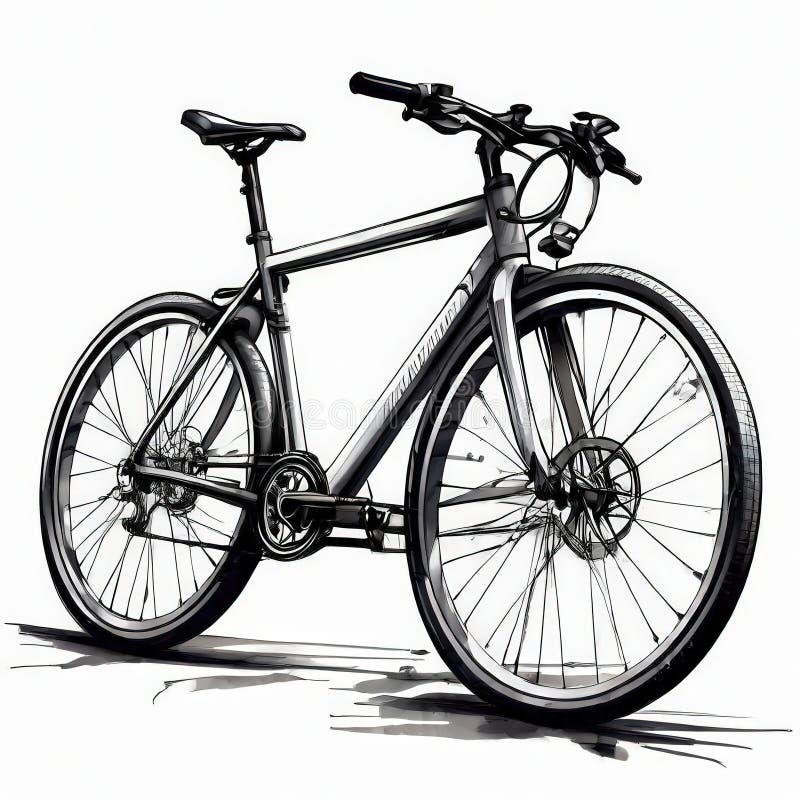 The AI Image Generator, Bicycle on a Country Road Editorial Photo ...