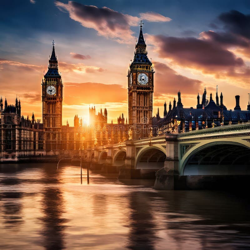 The AI Image Generator, Big Ben and House of Parliament Stock ...