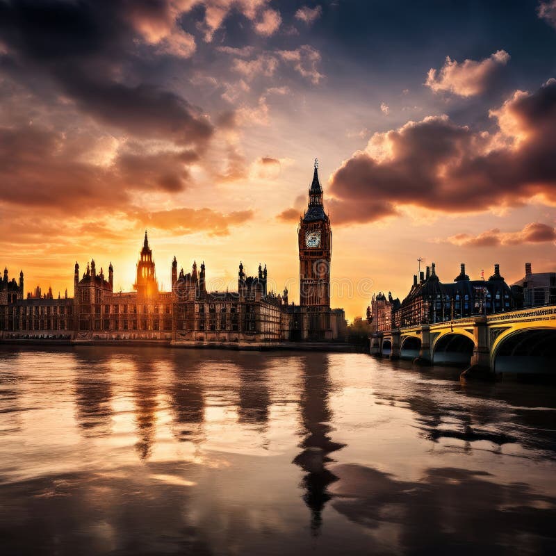 The AI Image Generator, Big Ben and House of Parliament Stock ...