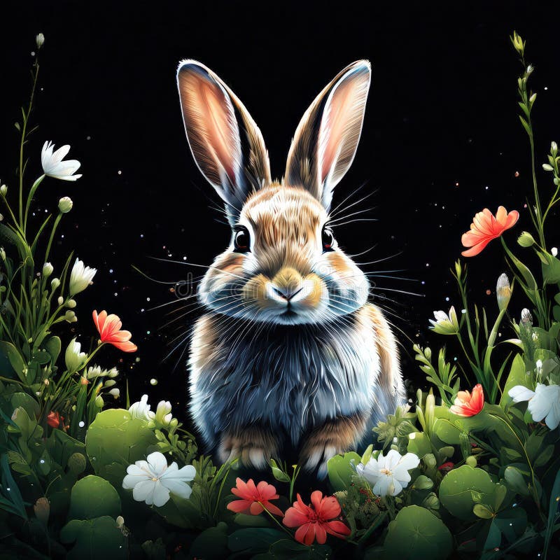 The AI Image Generator, Brown Rabbit in Isolation Editorial Stock Photo ...