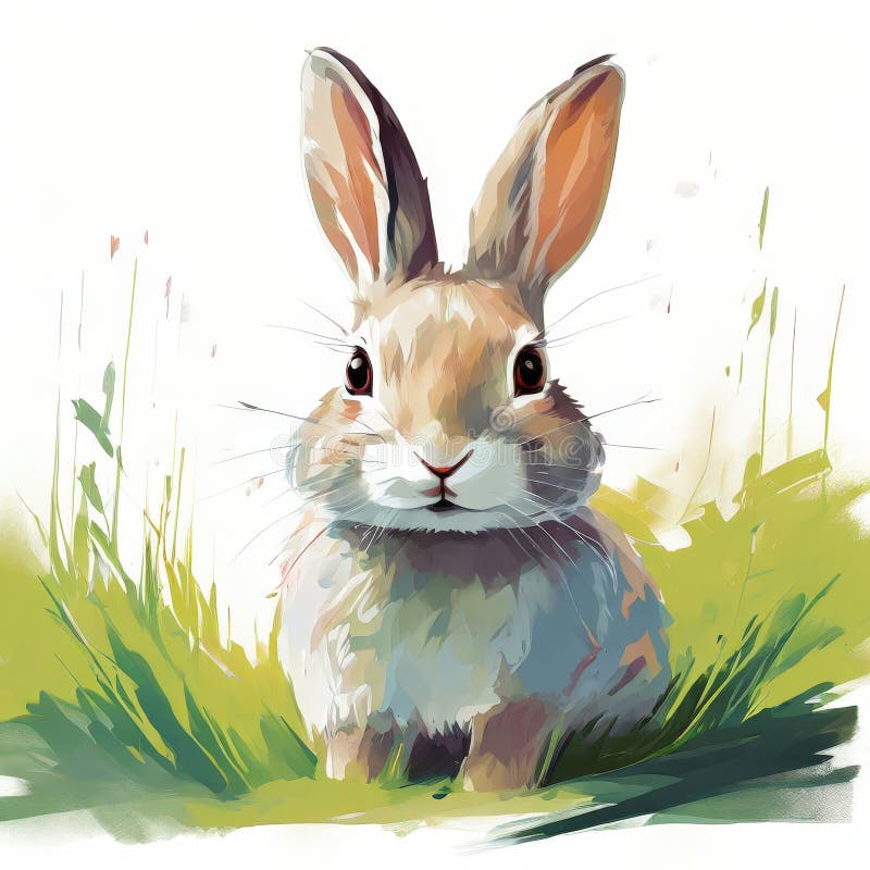 The AI Image Generator, Brown Rabbit in Isolation Editorial Stock Photo ...