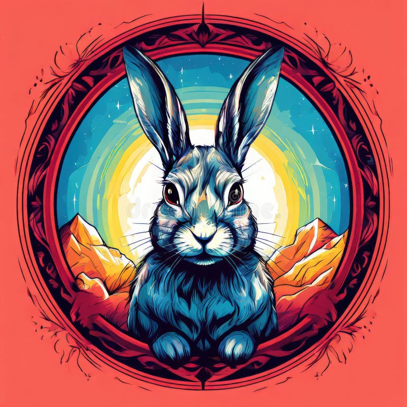 The AI Image Generator, Brown Rabbit in Isolation Stock Illustration ...