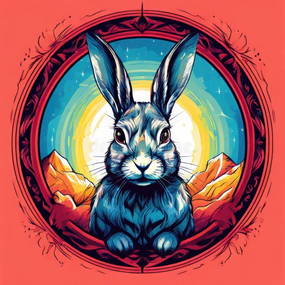 The AI Image Generator, Brown Rabbit in Isolation Stock Illustration ...