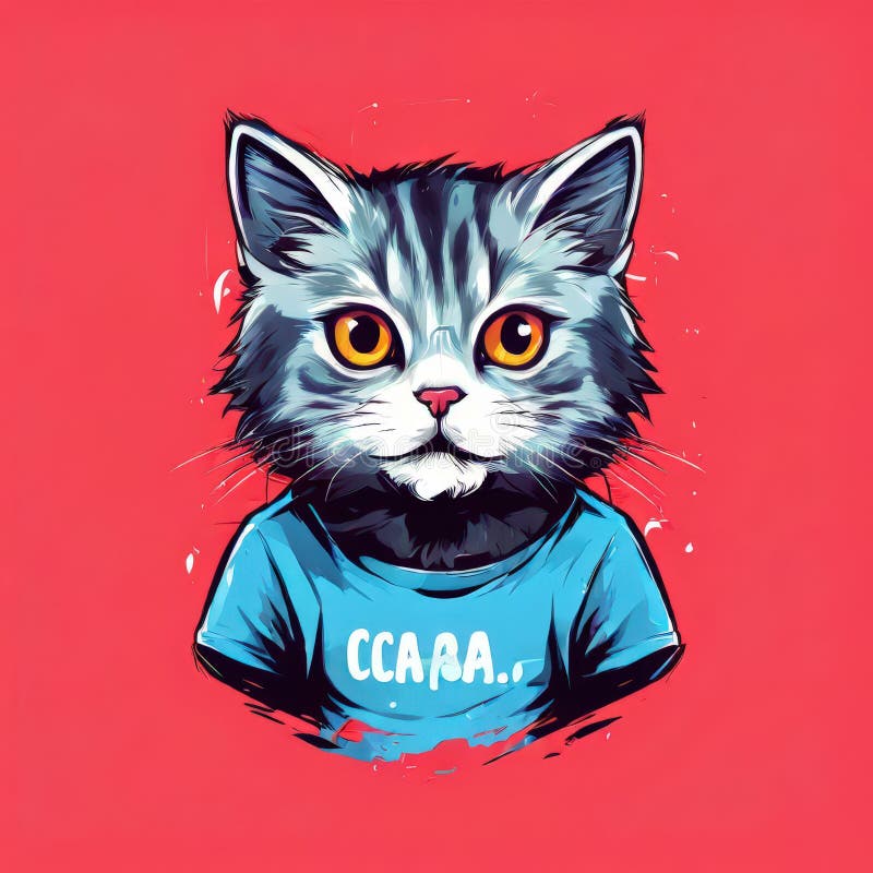 The AI Image Generator, Cartoon Cat Stock Illustration - Illustration ...