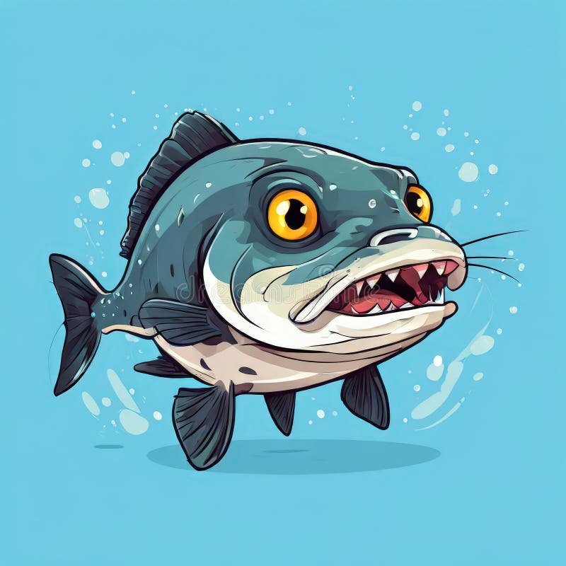 The AI Image Generator, Cartoon Fish Stock Illustration - Illustration ...