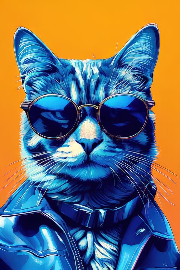 The AI Image Generator, Cat Taking Selfie in Colorful Urban Setting ...