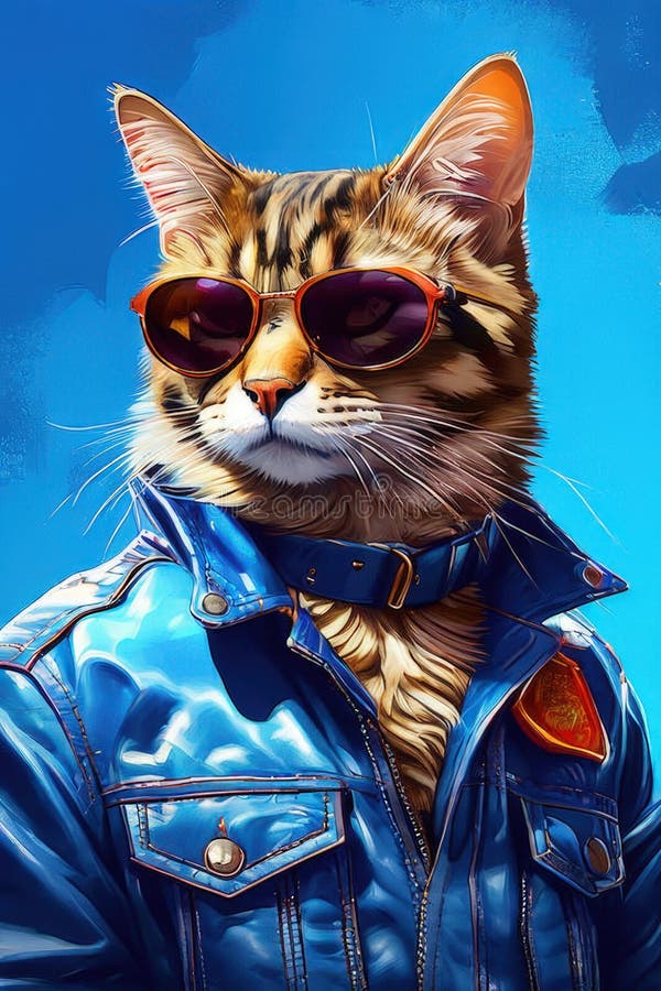 The AI Image Generator, Cat Taking Selfie in Colorful Urban Setting ...