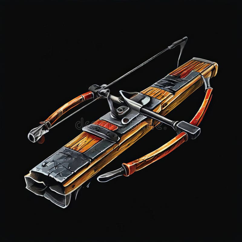 AI Image Generator, Crossbow Isolated Stock Illustration - Illustration ...