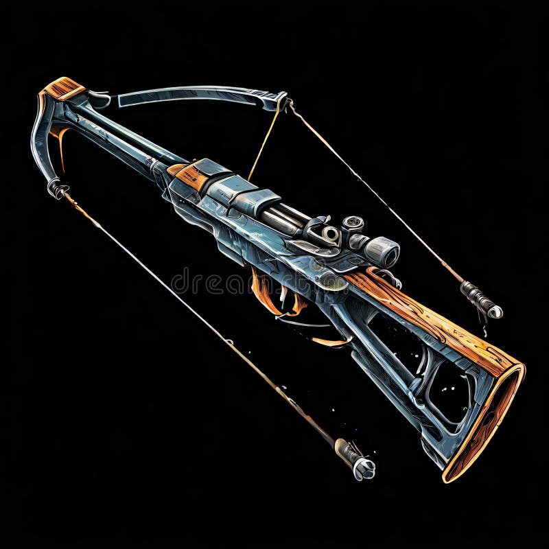 AI Image Generator, Crossbow Isolated Stock Illustration - Illustration ...