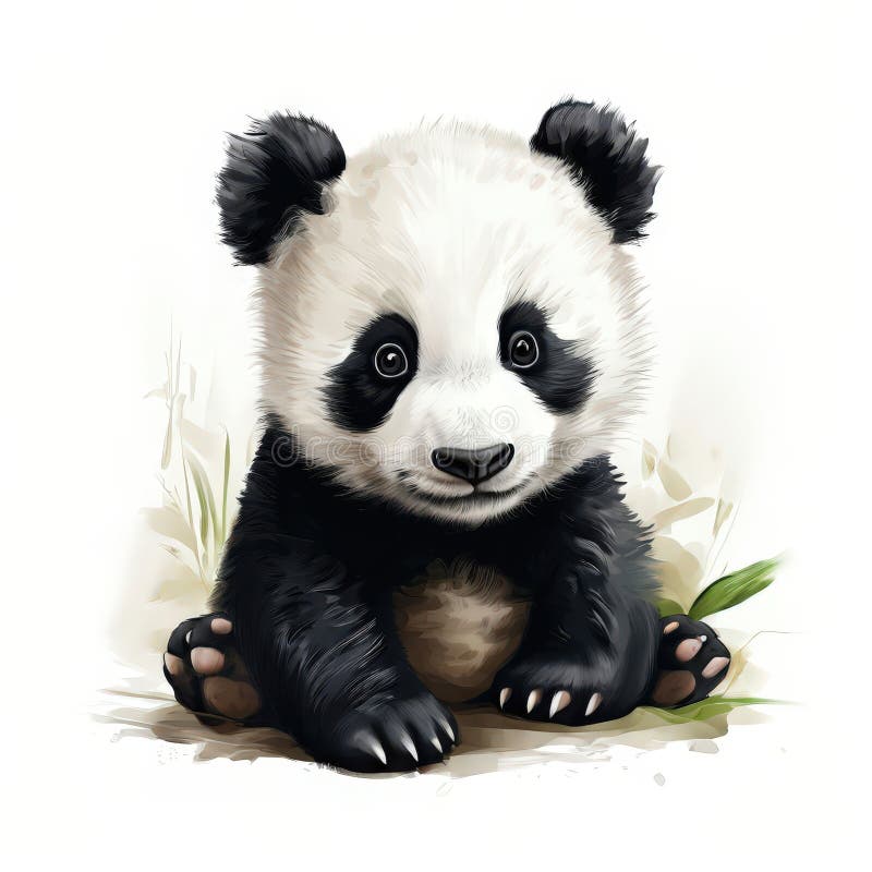 The AI Image Generator, 3d Panda Bear Stock Illustration - Illustration ...
