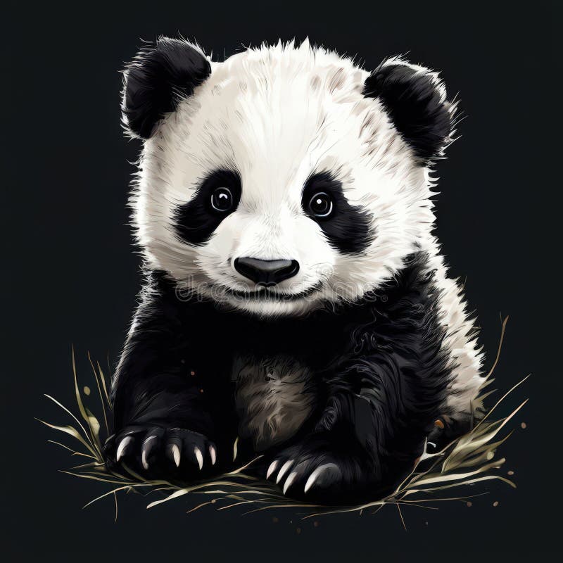 The AI Image Generator, 3d Panda Bear Stock Illustration - Illustration ...