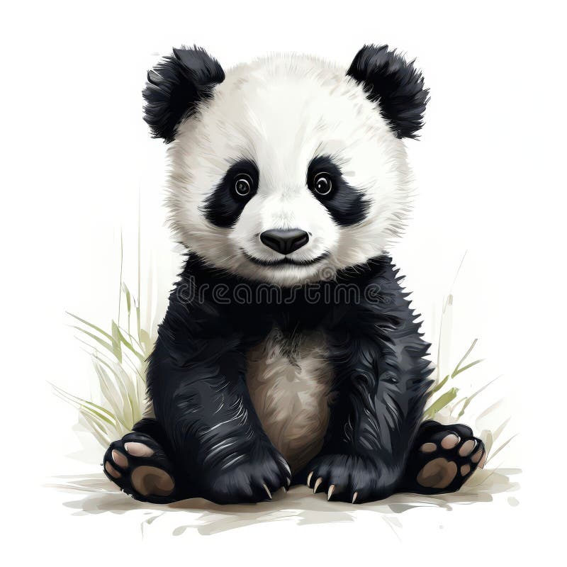 The AI Image Generator, 3d Panda Bear Stock Illustration - Illustration ...