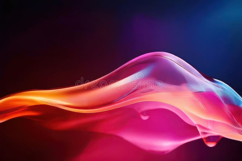 The AI Image Generator, 3d Rendering of a Multi Colored Flowing ...