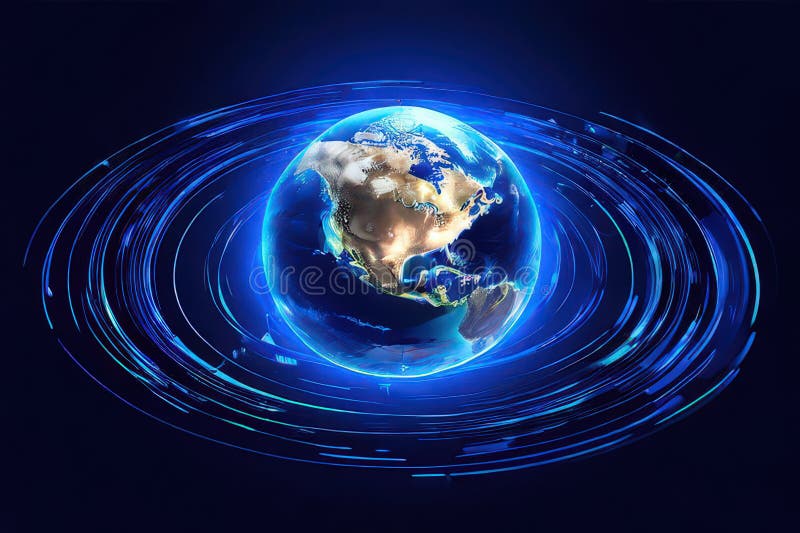 The AI Image Generator, Earth and Moon Editorial Stock Photo - Image of ...