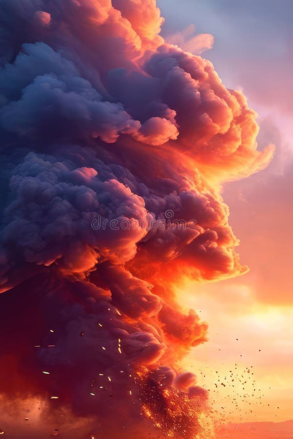 The AI Image Generator, the Explosive Fiery Detonation Stock ...