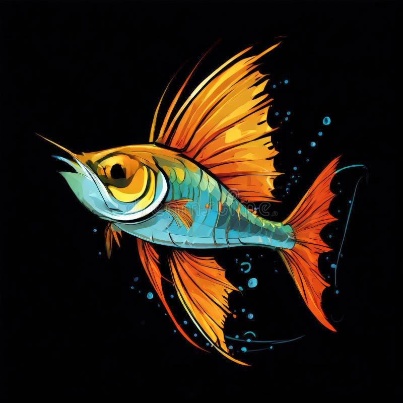 1the AI Image Generator, Fish in Aquarium Editorial Stock Image - Image ...