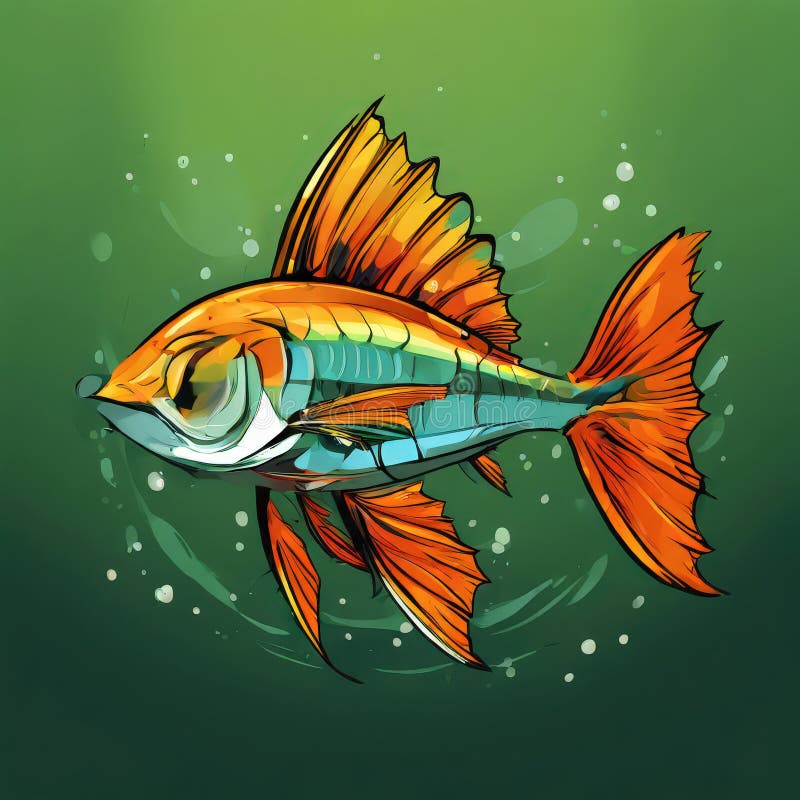 The AI Image Generator, Fish in Aquarium Editorial Stock Photo - Image ...