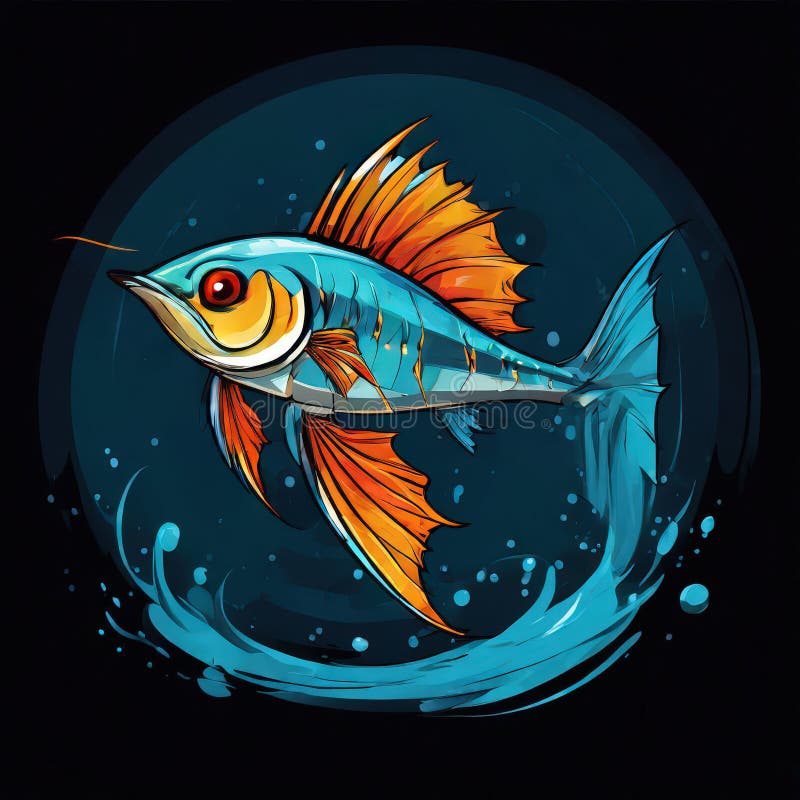 The AI Image Generator, Fish in Aquarium Editorial Photo - Image of ...