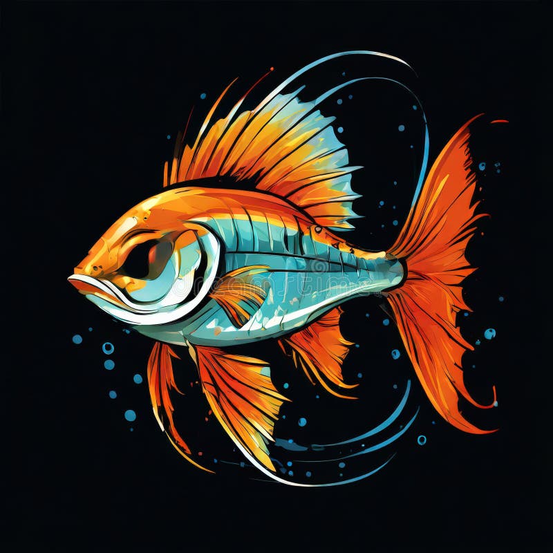 The AI Image Generator, Fish in Aquarium Editorial Stock Image - Image ...