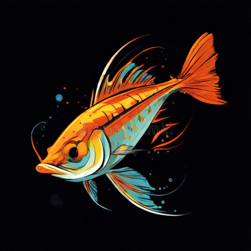 The AI Image Generator, Fish in Aquarium Editorial Stock Photo - Image ...