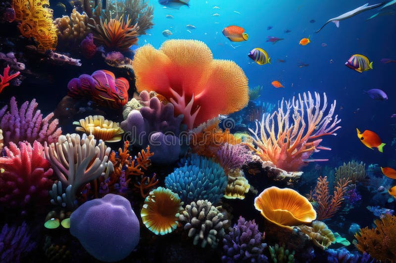 The AI Image Generator, Fish in Aquarium Stock Illustration ...