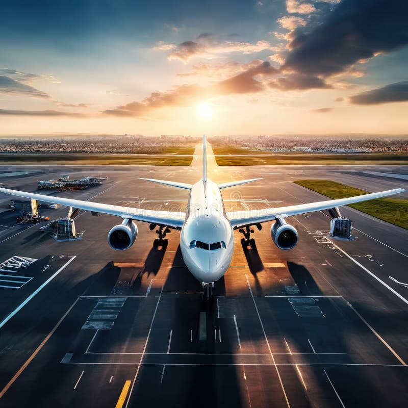 The AI Image Generator, Futuristic Airport with Autonomous Planes ...