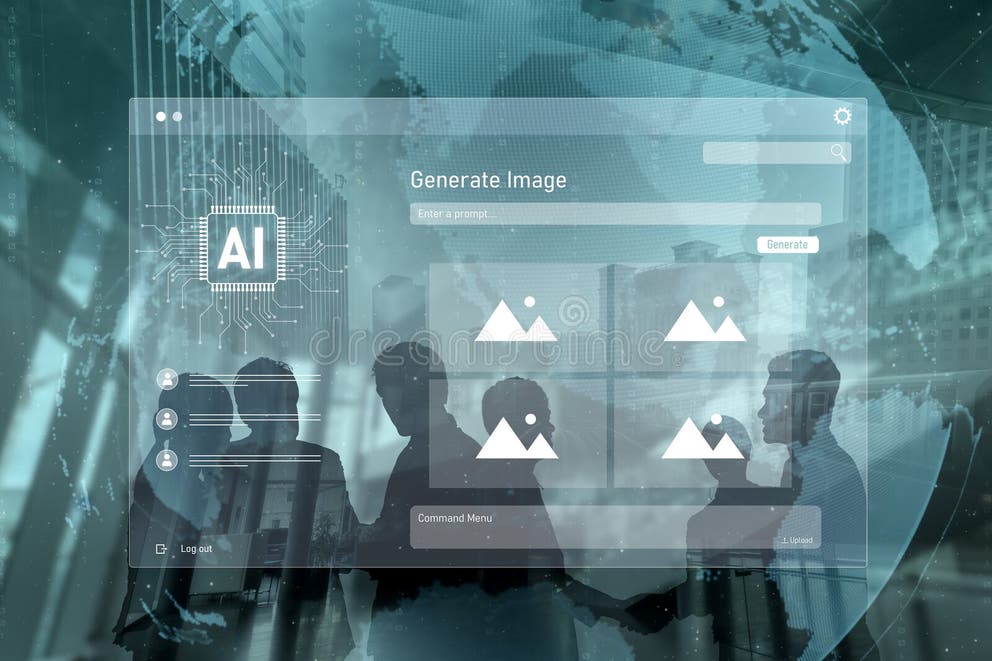 AI Image Generator Interface for Prompt-based Image Creation Vouch ...