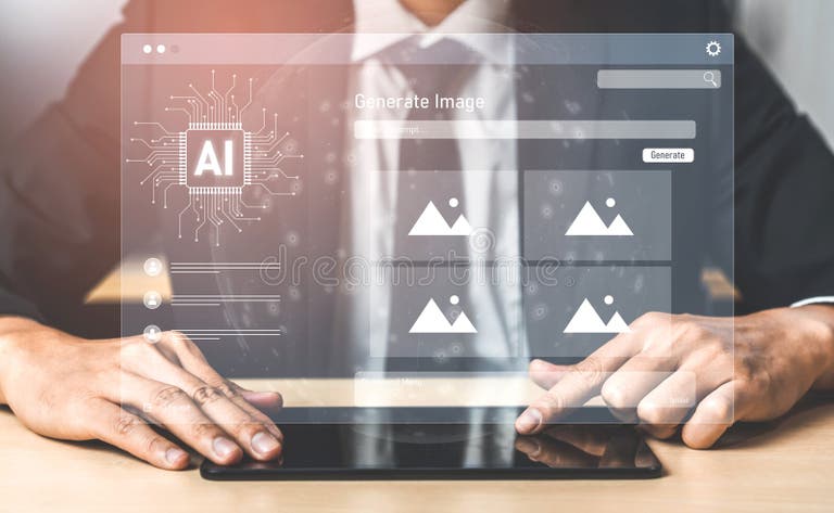 AI Image Generator Interface for Prompt-based Image Creation Vouch ...