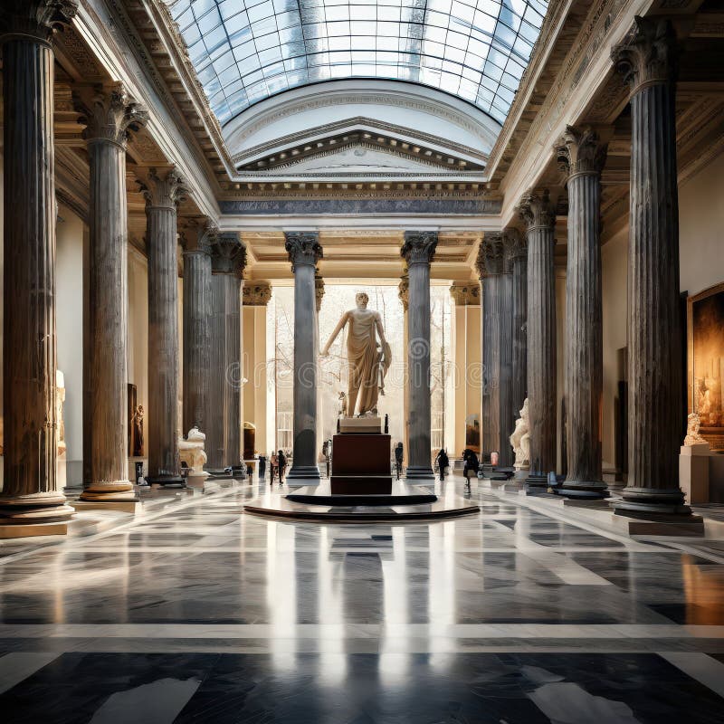 The AI Image Generator, Interior of a Gothic Palace Stock Illustration ...