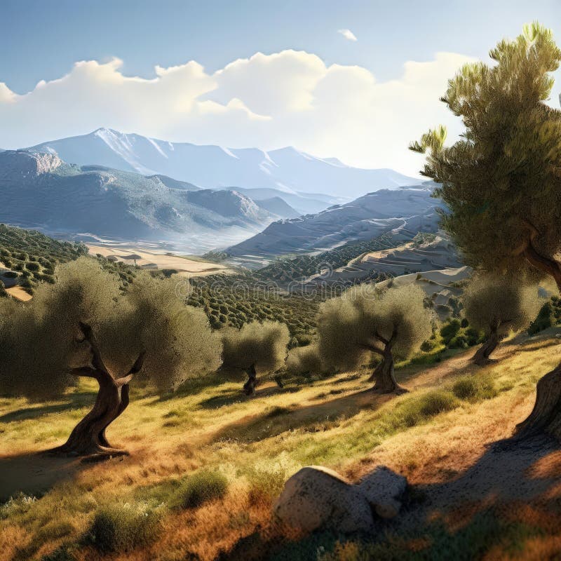 The AI Image Generator, Landscape with Village and Forest in Misty ...