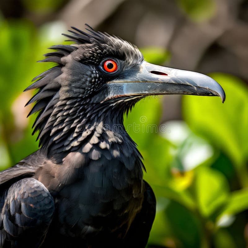 The AI Image Generator, : Mysterious Dark Bird Stock Illustration ...