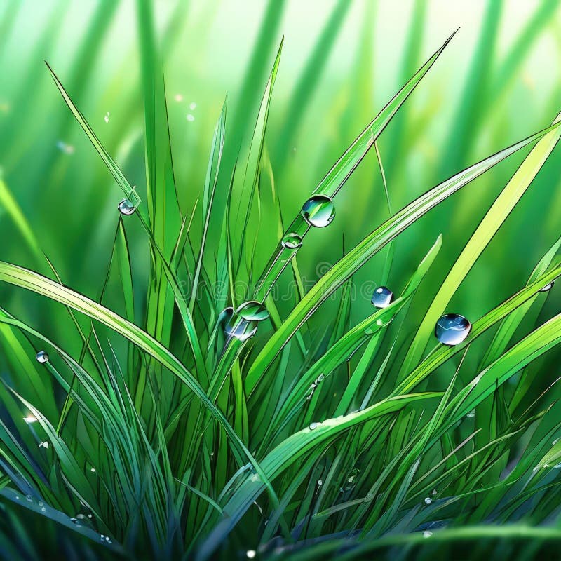 The AI Image Generator Neon Green Grass Meadow Editorial Photography ...
