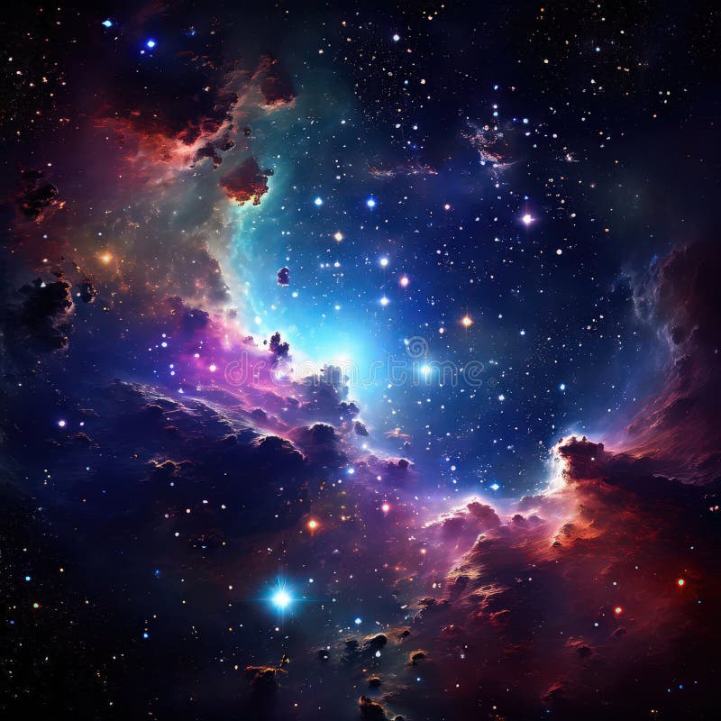 The AI Image Generator, Night Sky and Moon Stock Illustration - Illustration of cloudy, moon ...