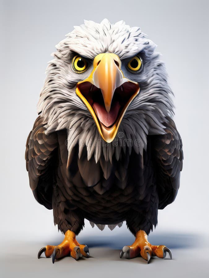 The AI Image Generator, Portrait of a Bald Eagle Editorial Stock Photo ...