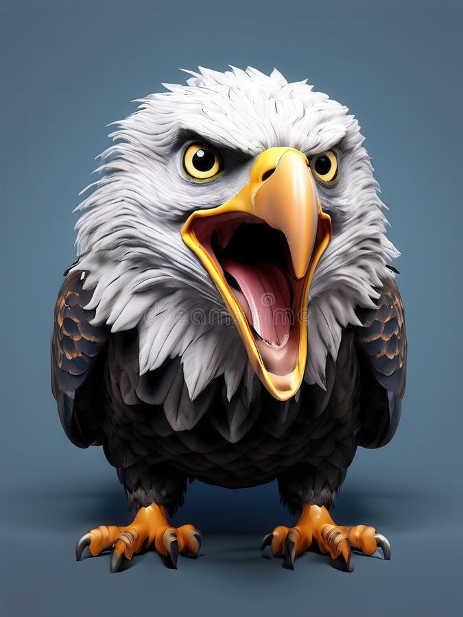 The AI Image Generator, Portrait of a Bald Eagle Editorial Stock Image ...