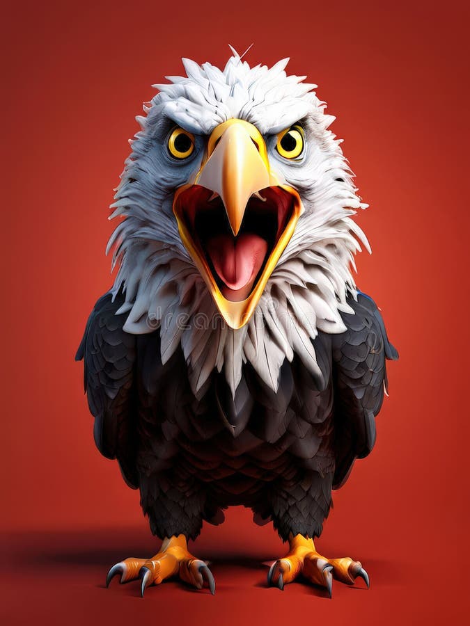 The AI Image Generator, Portrait of a Bald Eagle Editorial Image ...