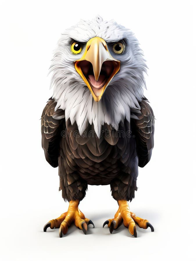The AI Image Generator, Portrait of a Bald Eagle Editorial Stock Photo ...