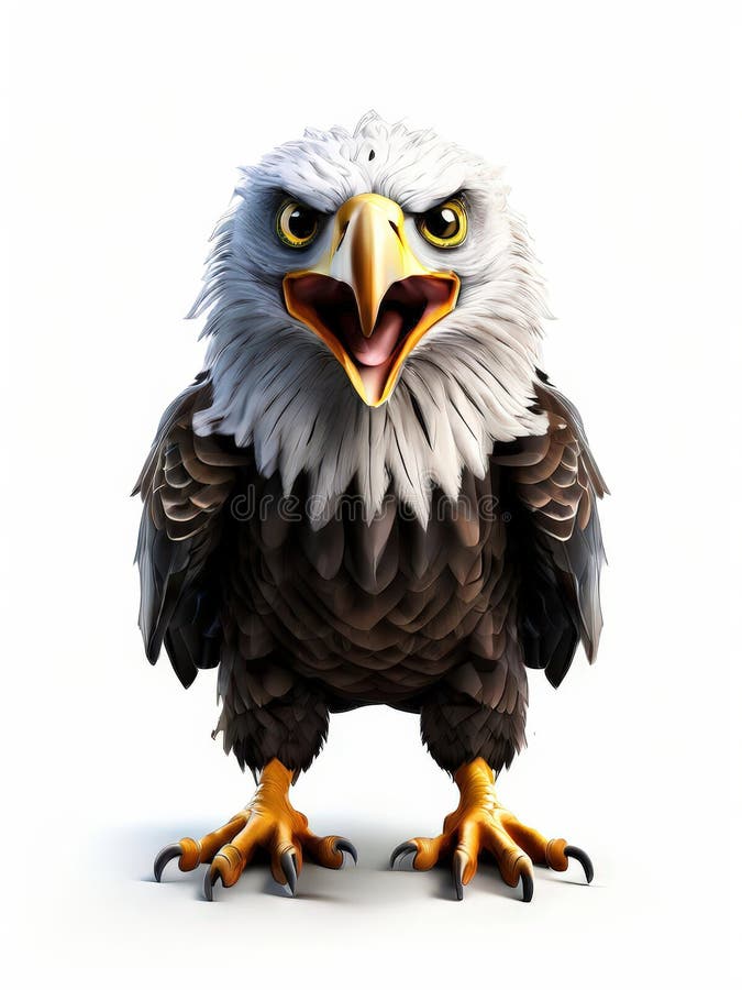 The AI Image Generator, Portrait of a Bald Eagle Editorial Image ...