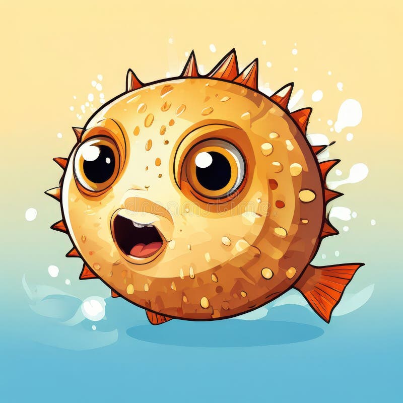 The AI Image Generator, Puffer Fish Editorial Stock Image - Image of ...