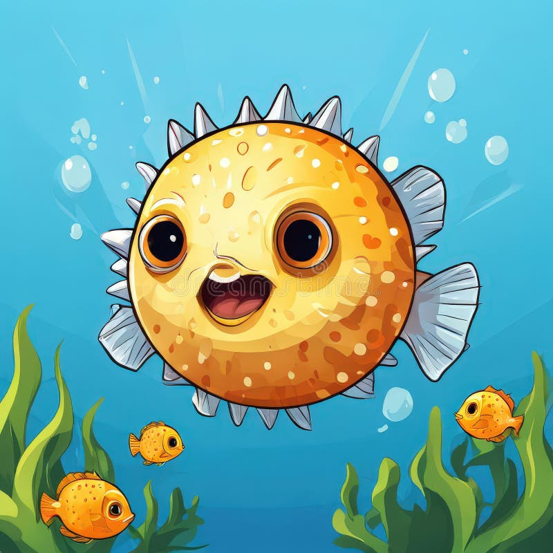 The AI Image Generator, Puffer Fish Editorial Stock Image - Image of ...
