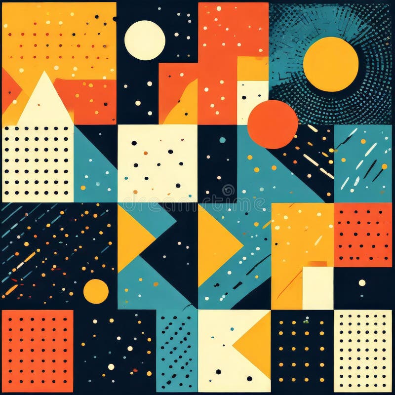 AI Image Generator, Random Geometric Shapes Wireframe Background and ...