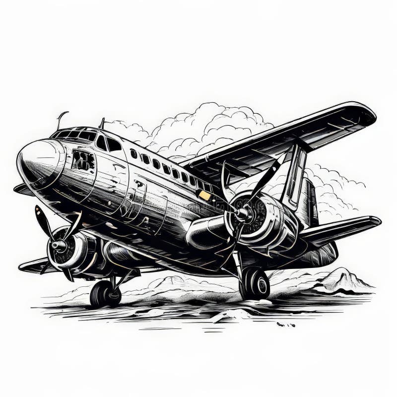 AI Image Generator, Sleek and Stylish Black Airplane is Flying Stock ...